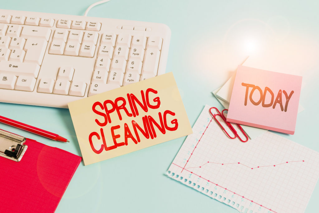 Handwriting text Spring Cleaning. Concept meaning thorough cleaning of ...